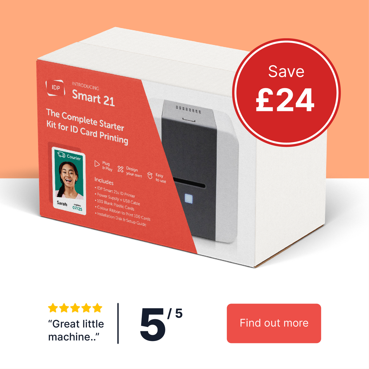 IDP Smart 21s ID Card Printer — idprinters.co.uk